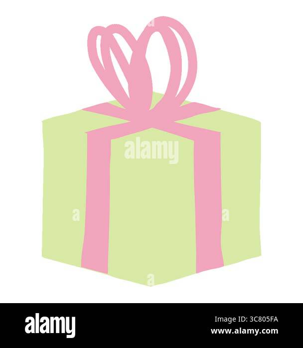 A simple looping animated wrapped gift Stock Video Footage - Alamy
