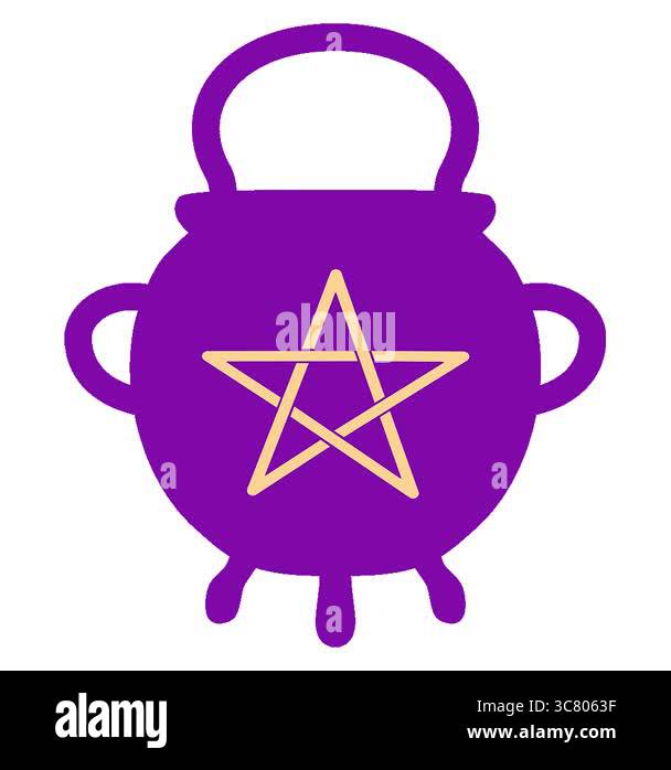 A simple looping animated cauldron with pentagram Stock Video Footage ...