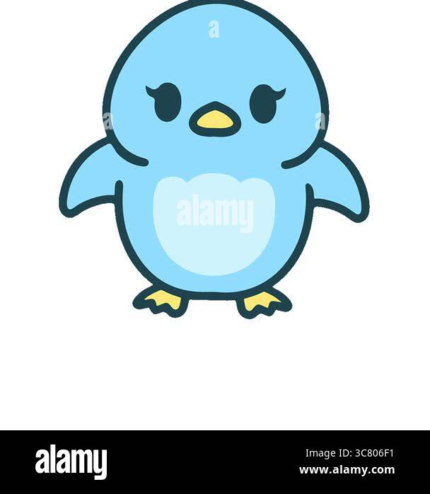 A simple looping animated cute cartoon bird Stock Video Footage - Alamy