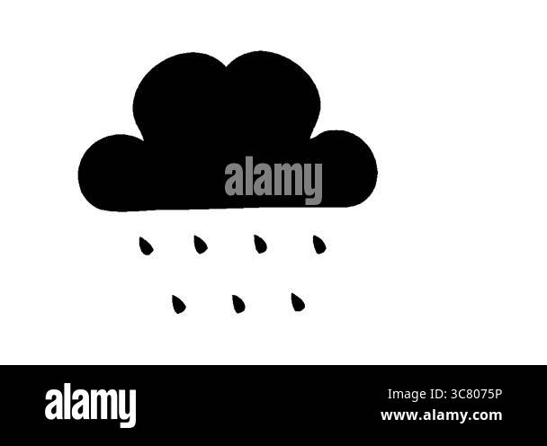 Cloud rain symbol Stock Videos & Footage - HD and 4K Video Clips - Alamy