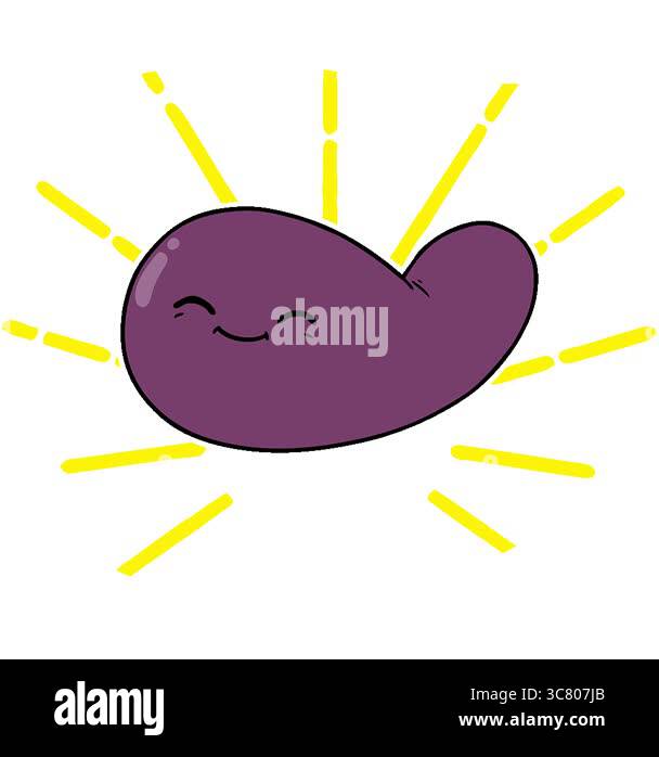 A simple looping animated cartoon gall bladder Stock Video Footage - Alamy