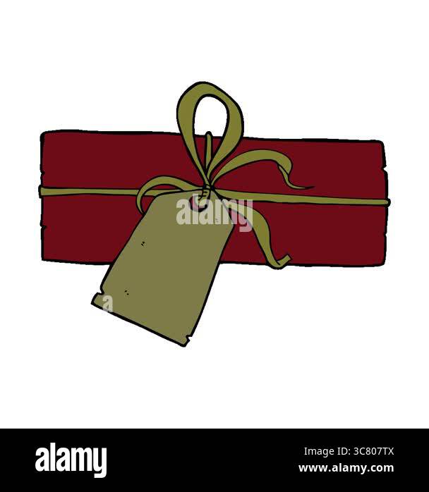 A simple looping animated cartoon christmas present Stock Video Footage ...