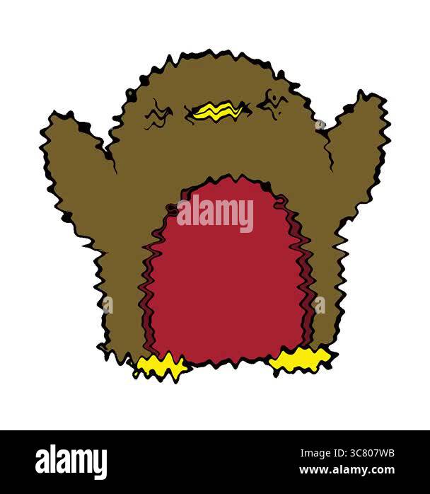 A simple looping animated Cartoon Robin Stock Video Footage - Alamy