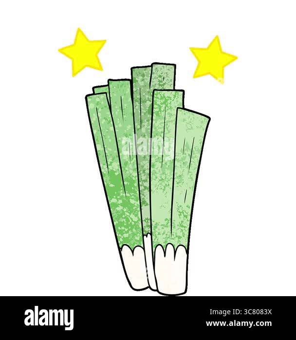 A simple looping animated cartoon leeks Stock Video Footage - Alamy