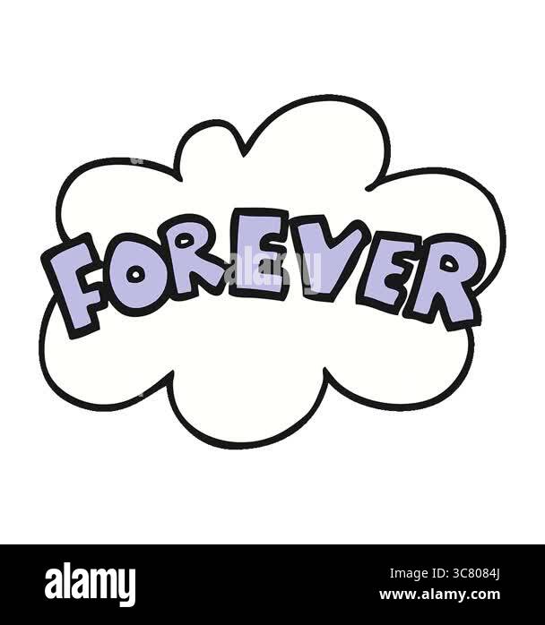 A simple looping animated cartoon word Forever Stock Video Footage - Alamy