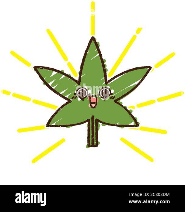 A simple looping animated Leaf Chalk Drawing Stock Video Footage - Alamy