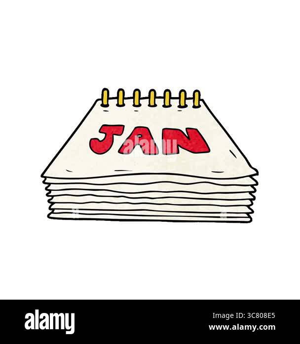 A simple looping animated cartoon calendar Stock Video Footage - Alamy