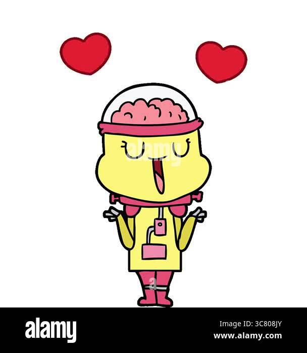 A simple looping animated happy cartoon robot shrugging shoulders Stock ...