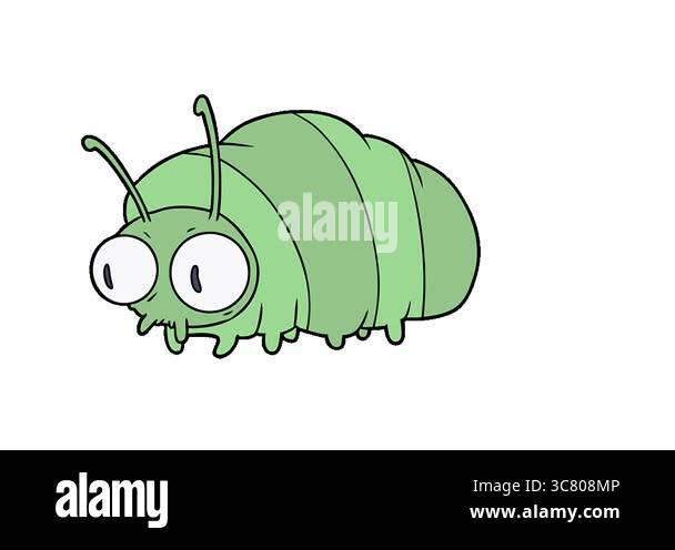 A simple looping animated funny cartoon bug Stock Video Footage - Alamy