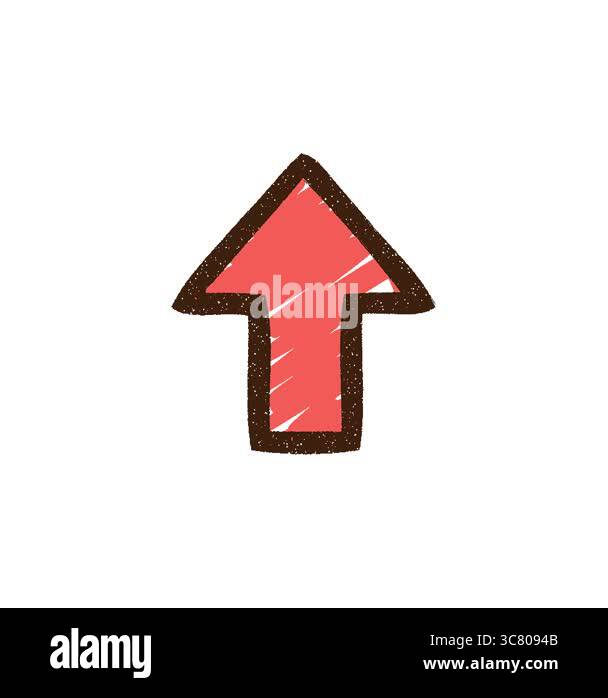 A simple looping animated Pointing Arrow Chalk Drawing Stock Video ...