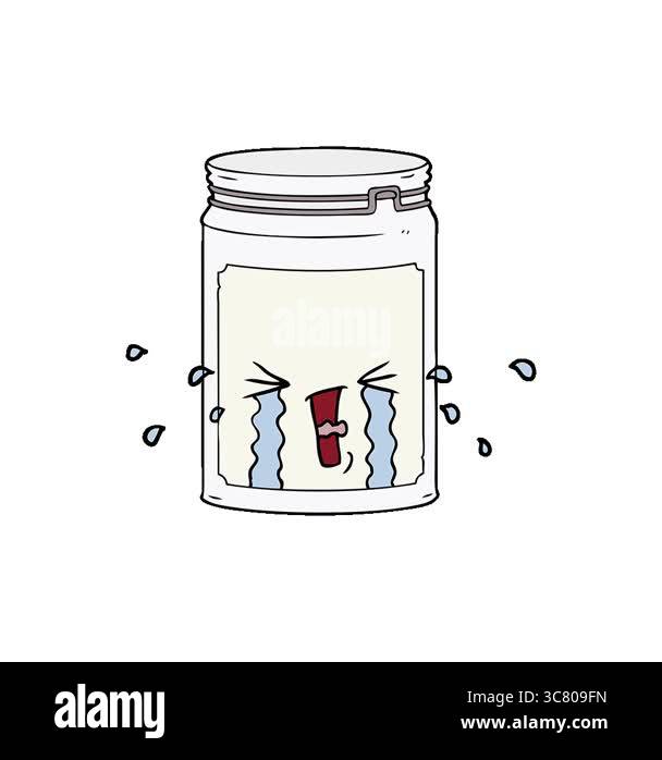 A simple looping animated cartoon glass jar Stock Video Footage - Alamy