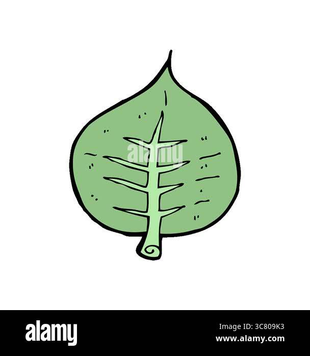 A simple looping animated cartoon leaf Stock Video Footage - Alamy