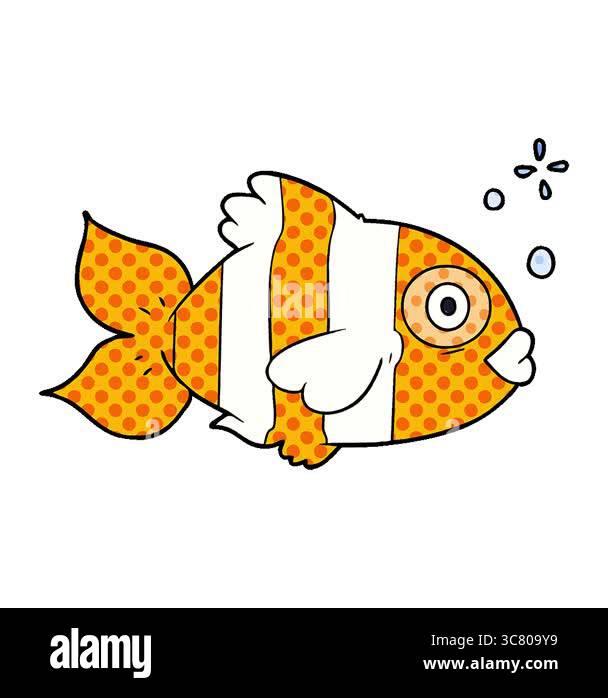 A simple looping animated cartoon exotic fish Stock Video Footage - Alamy