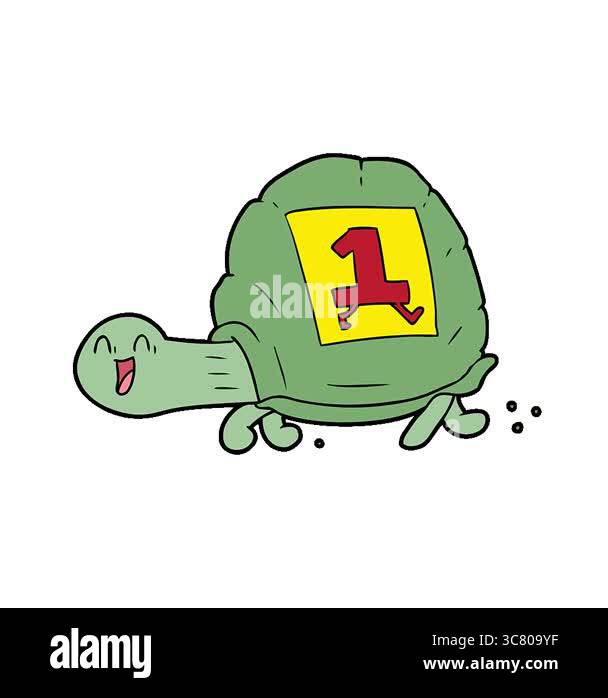 A simple looping animated cartoon tortoise Stock Video Footage - Alamy