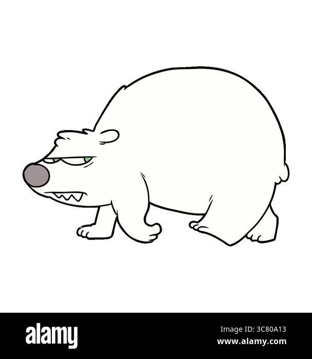 A simple looping animated polar bear cartoon Stock Video Footage - Alamy