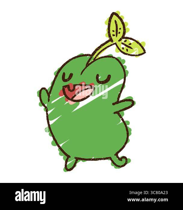 A simple looping animated Sprouting Bean Chalk Drawing Stock Video ...