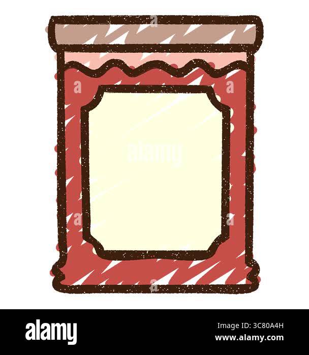 A simple looping animated Jam Jar Chalk Drawing Stock Video Footage - Alamy