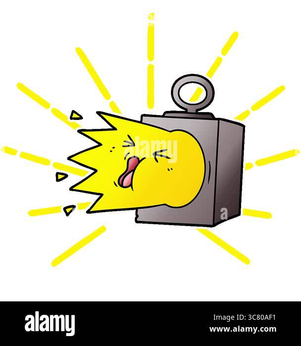 A simple looping animated cartoon industrial lamp Stock Video Footage ...