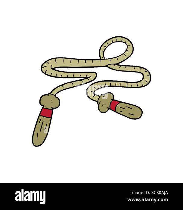 A simple looping animated cartoon skipping rope Stock Video Footage - Alamy