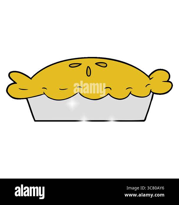 A simple looping animated cartoon pie Stock Video Footage - Alamy