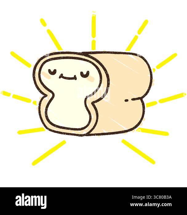A simple looping animated Bread Loaf Chalk Drawing Stock Video Footage ...