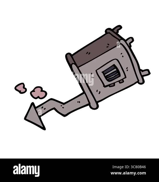 A simple looping animated cartoon doodle wood burner Stock Video ...