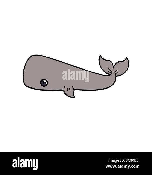 Whale cartoon drawing animal Stock Videos & Footage - HD and 4K Video ...