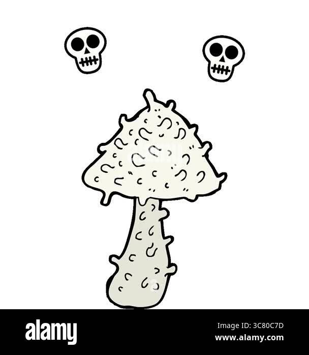 A simple looping animated cartoon mushroom Stock Video Footage - Alamy
