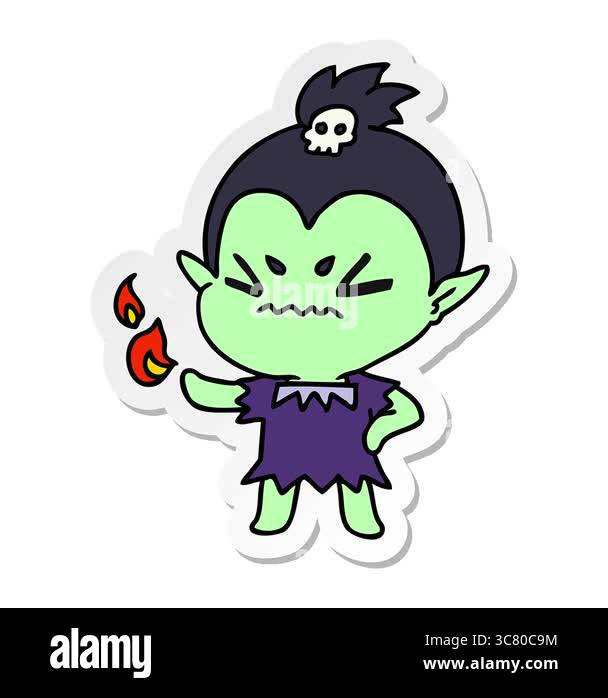 A simple looping animated freehand drawn sticker cartoon of cute kawaii ...