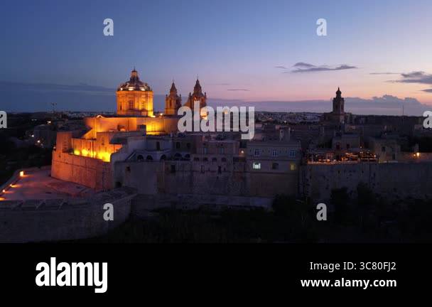 Discover the breathtaking aerial view of Mdina, Maltas historic ...