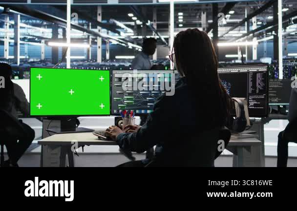 Server hub programmer using node tree software on isolated screen PC to ...