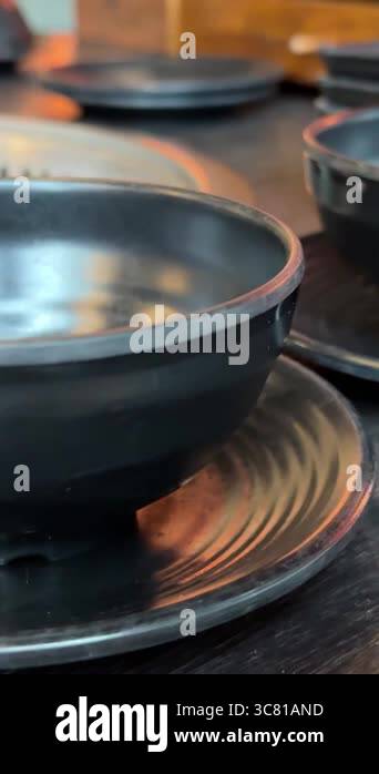 it seems maybe it was just black deep plates for food Asian Kitchen ...