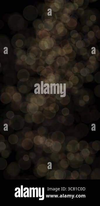 Beautiful shiny dust particles fly abstract black bokeh background ...