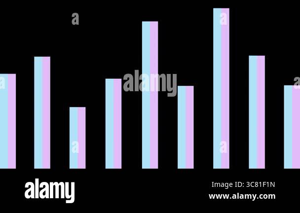 Graph Chart Icon. Vector Illustration Stock Video Footage - Alamy