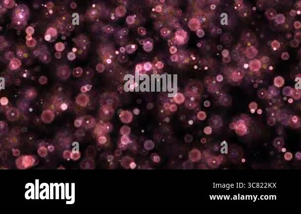 Loop splash particles flying in the air animation on black abstract ...