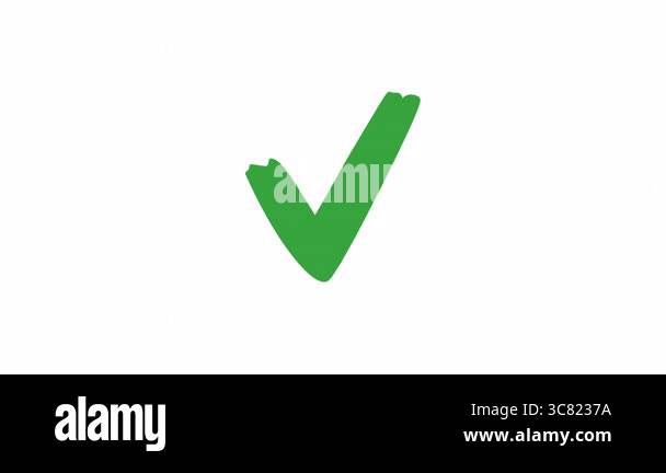 Green check mark icon check mark vector icon Stock Videos & Footage ...