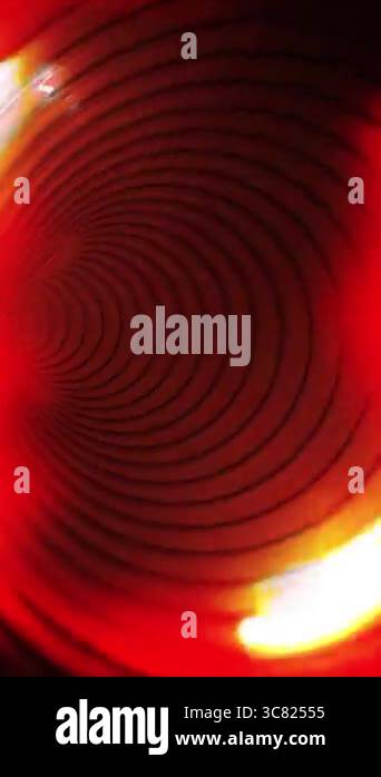 Abstract futuristic tunnel with concentric light rings Stock Video ...