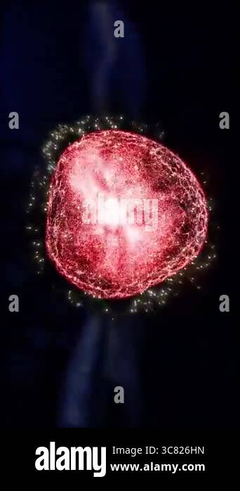 A living sphere of energy moves like a drop of water in weightlessness ...