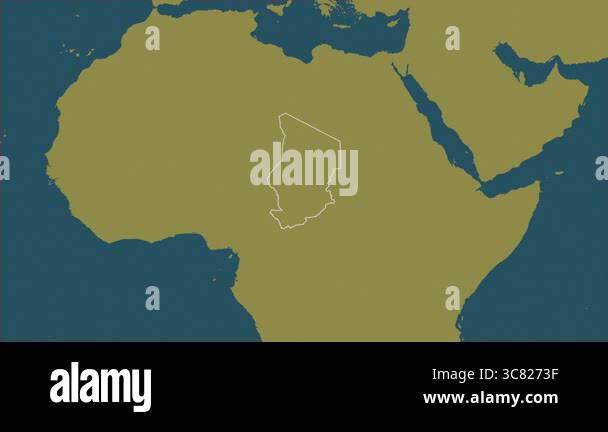 Chad map zoom border pattern Stock Videos & Footage - HD and 4K Video ...