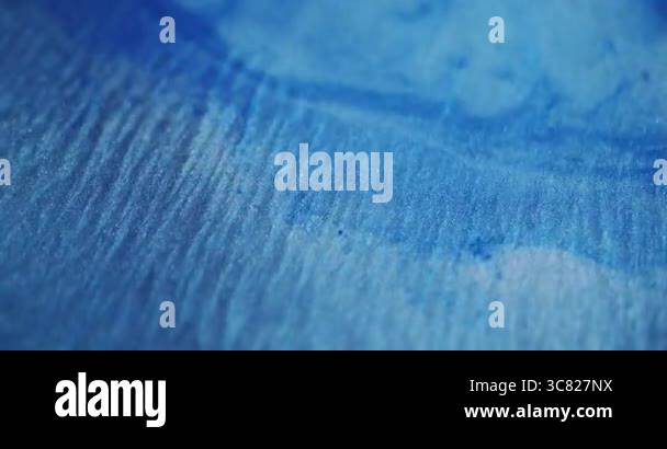 Blue shimmer smooth. Defocused drop paint. Calm glittering ripple ink ...