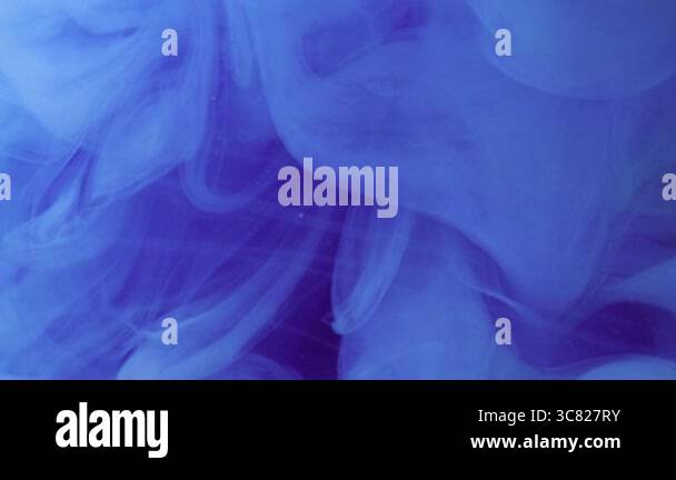 Mist fume. Blue haze. Airy poured veil of color wavy swirls. Fantasy ...
