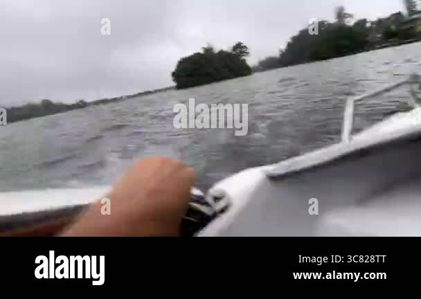 Speedboat Ride on Scenic Misty Lake with Lakeside View, the thrill of a ...