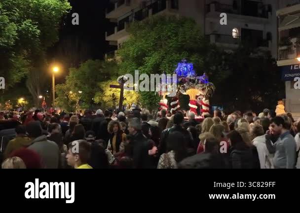 Thessaloniki, Greece - April 18 2025: Good Friday Orthodox Easter ...