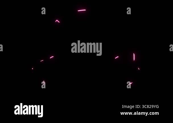 glowing neon icon. vector Stock Video Footage - Alamy