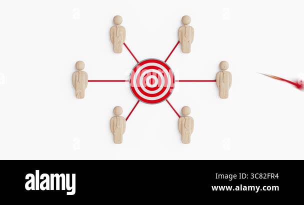 4k Resolution Video: Visual Concept of Customer Targeting, Lead ...