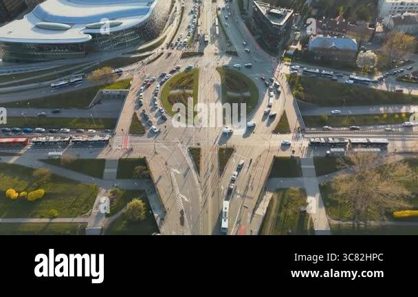 Flyover above transport interchange in Stock Videos & Footage - HD and ...