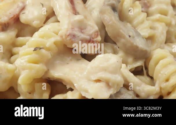 Fusilli pasta bacon italian Stock Videos & Footage - HD and 4K Video ...