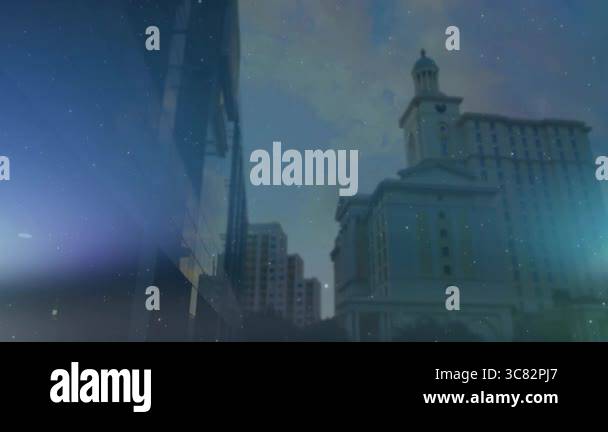 Tall buildings under starry night Stock Videos & Footage - HD and 4K ...