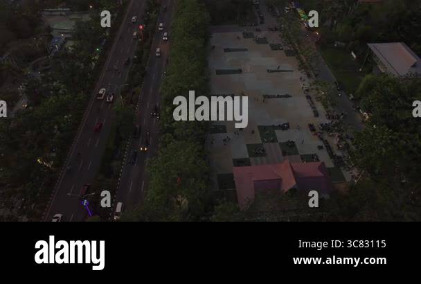 Pontianak, West Kalimantan, Indonesia March 17, 2024: Aerial view of ...