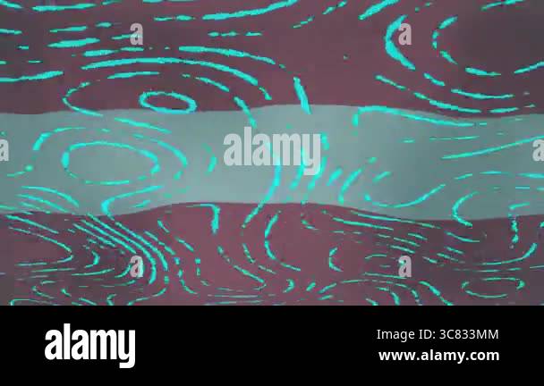 Animation of swirling turquoise and maroon pattern with abstract lines ...